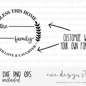 Last Name Monogram Svg, Monogram Last Name Svg, Custom Sign Svg, Family ...