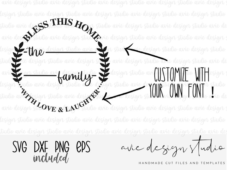 Last Name Monogram Svg, Monogram Last Name Svg, Custom Sign Svg, Family ...