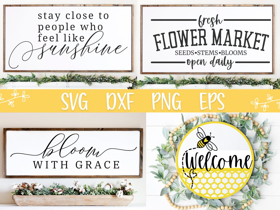 Spring Svg Bundle Farmhouse Svg Bundle Farmhouse Svg Spring - Etsy