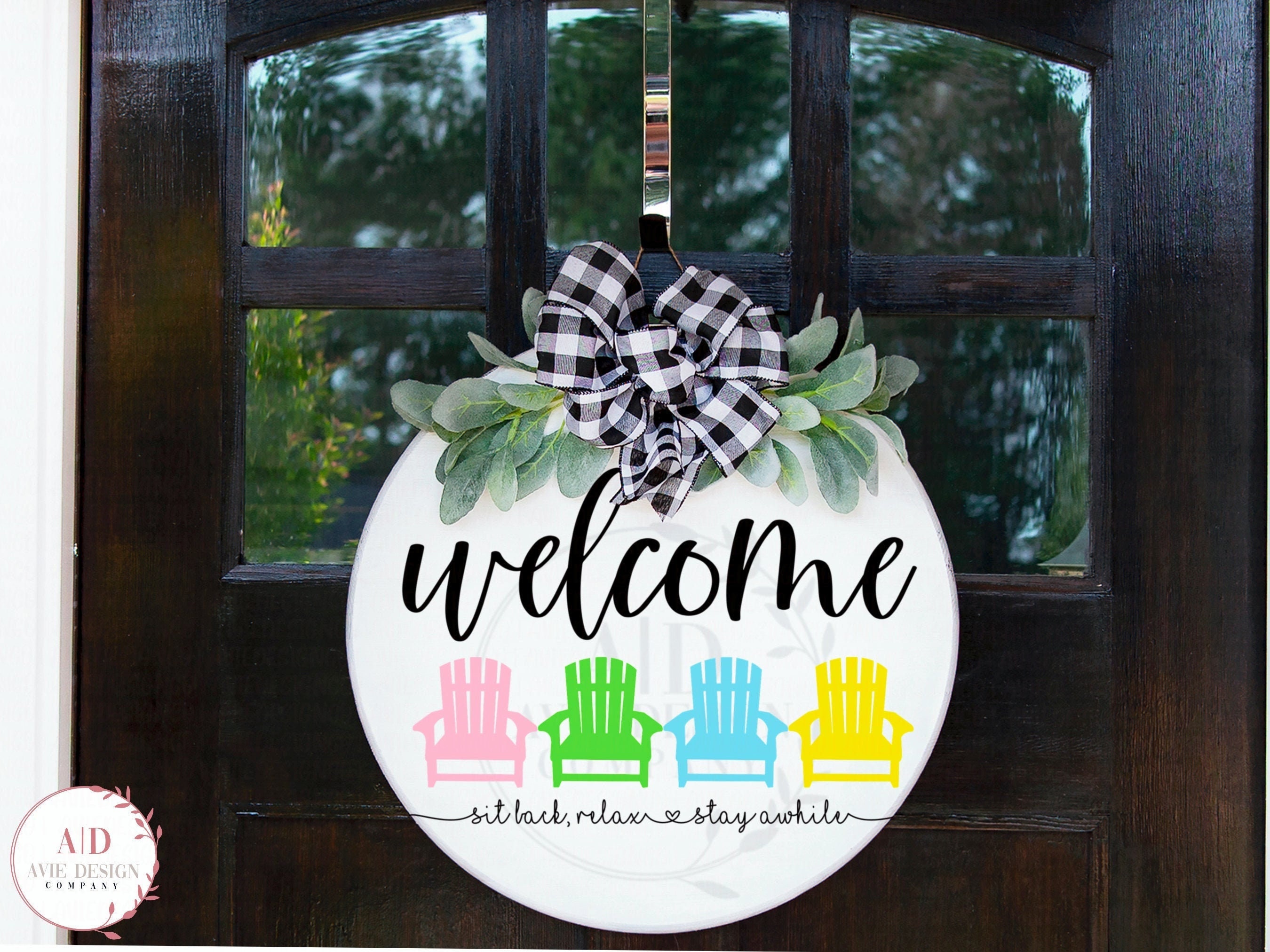 Welcome Adirondack Chair Digital Download | Print File, Cricut ...