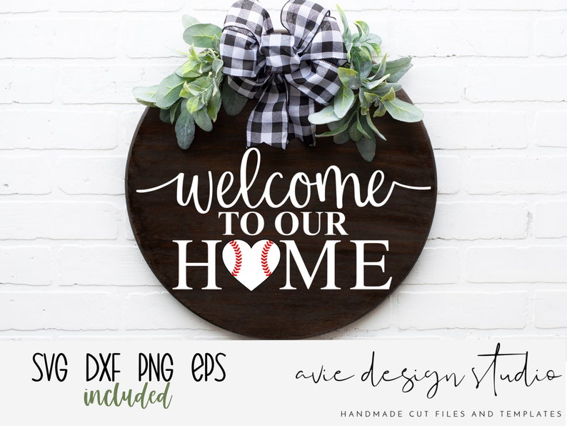 Welcome Home Svg Baseball Sign Svg Baseball Decor Svg - Etsy