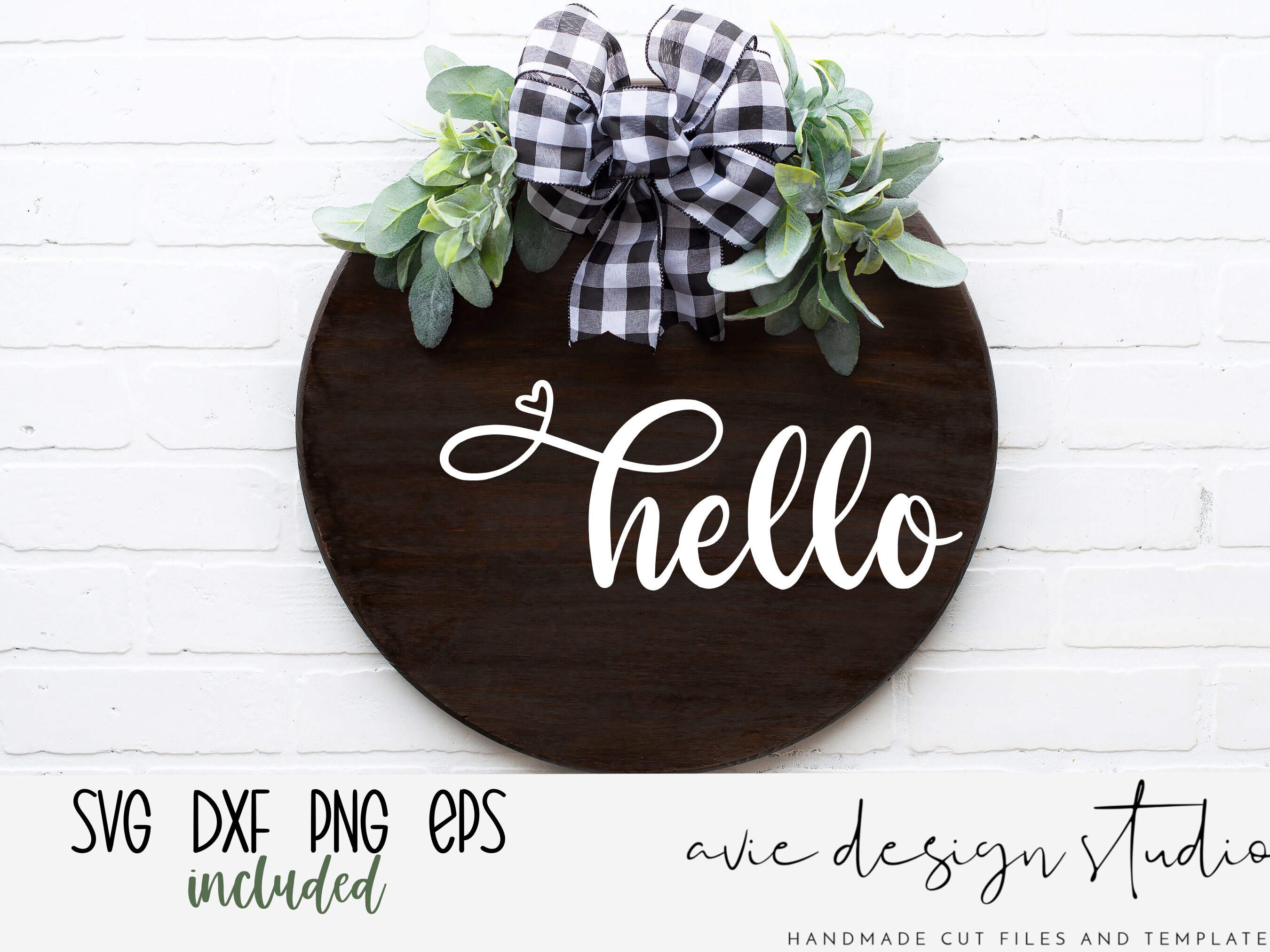 Hello Svg Hello Sign Svg Welcome Sign Svg Farmhouse - Etsy