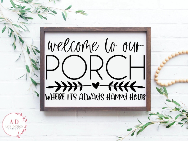 Welcome to Our Porch Svg Porch Sign Svg Outdoor Pillow Svg - Etsy