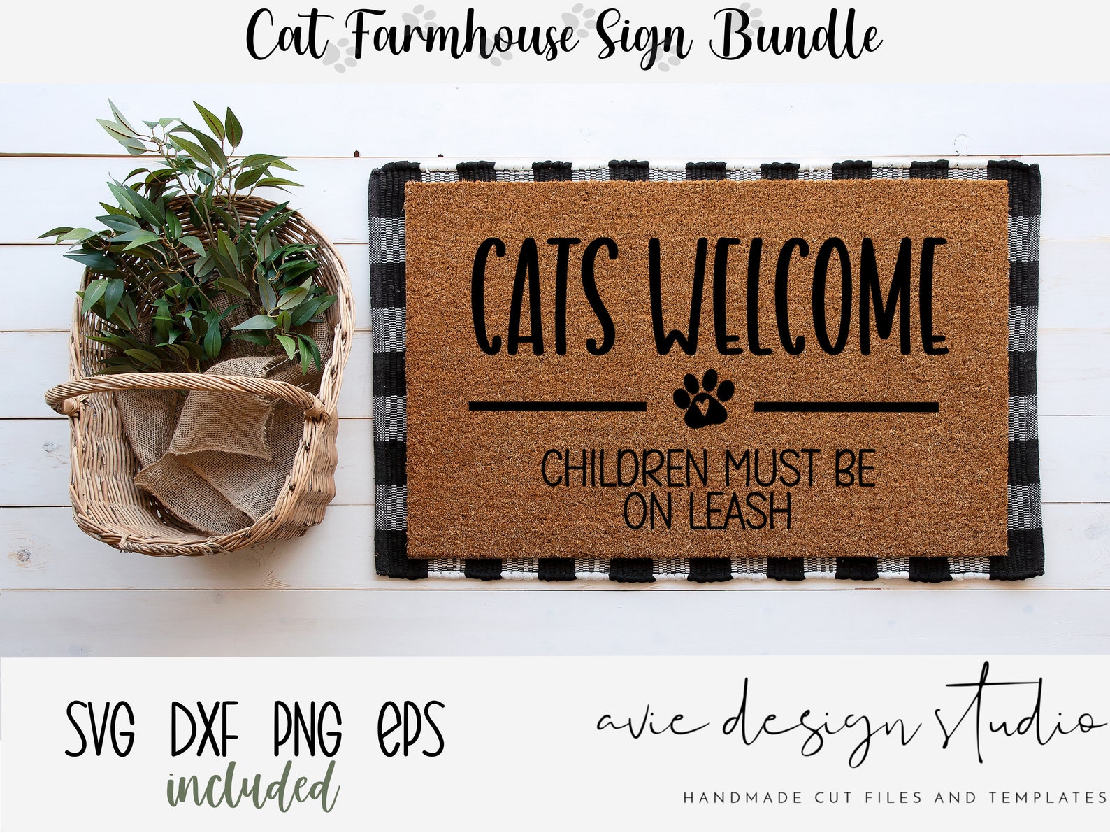 Welcome Sign SVG Welcome Svg Bundle Cat Svg Cat Mom Svg - Etsy Canada
