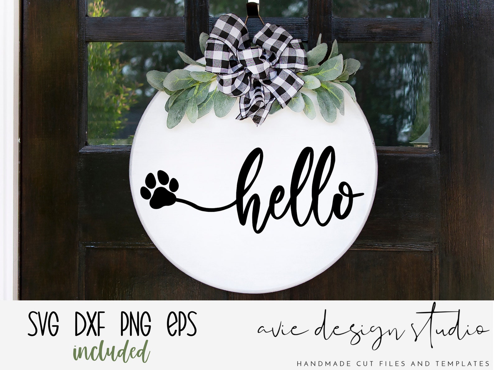 Hello Svg Paw Print Svg Welcome Sign SVG Welcome Svg Hello - Etsy