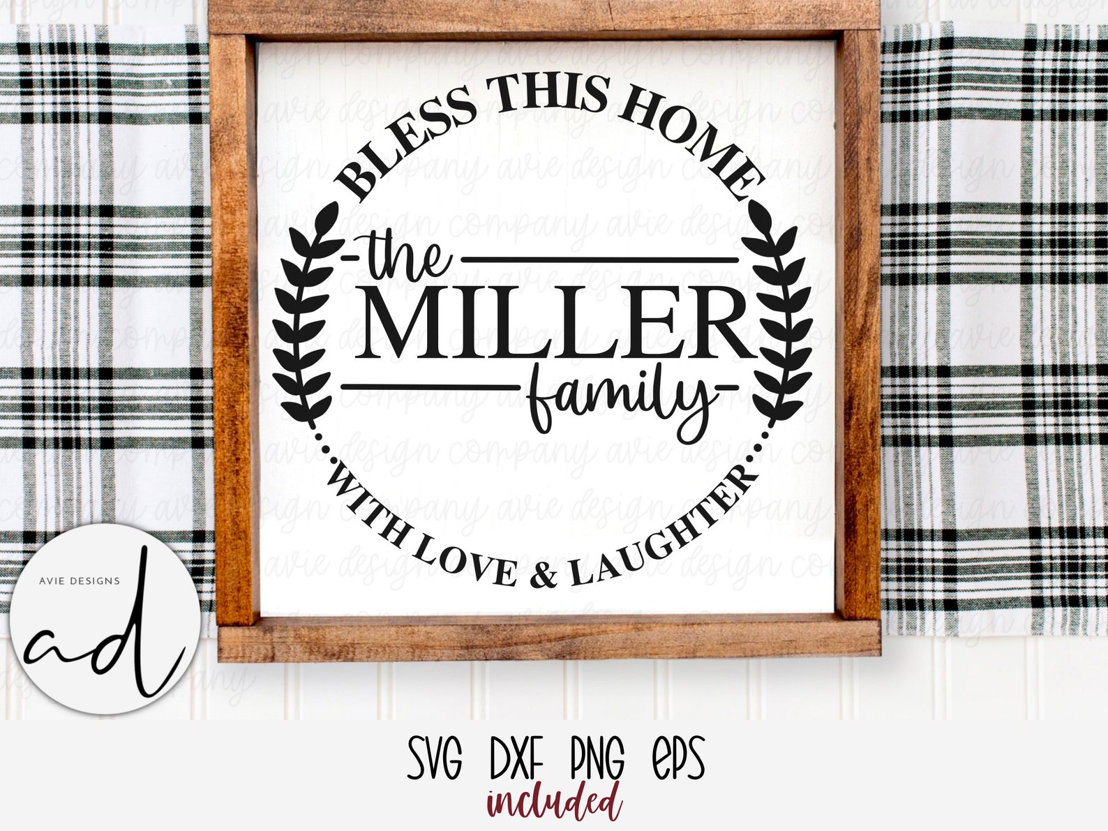 Last Name Monogram Svg, Monogram Last Name Svg, Custom Sign Svg, Family ...
