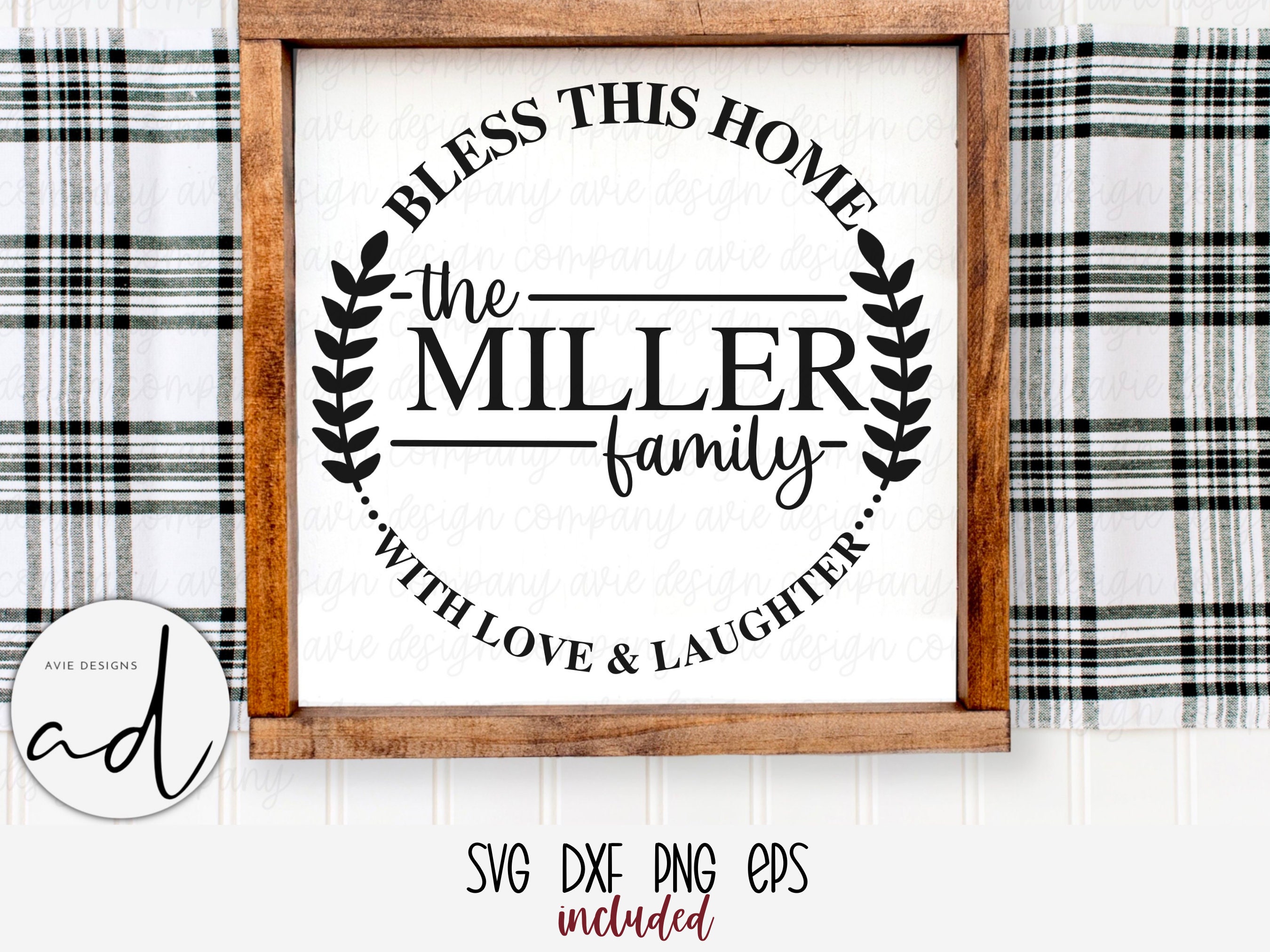 Last Name Monogram Svg Monogram Last Name Svg Custom Sign - Etsy