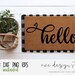 Hello Svg | Hello Sign Svg | Welcome Sign Svg | Farmhouse Round Sign ...