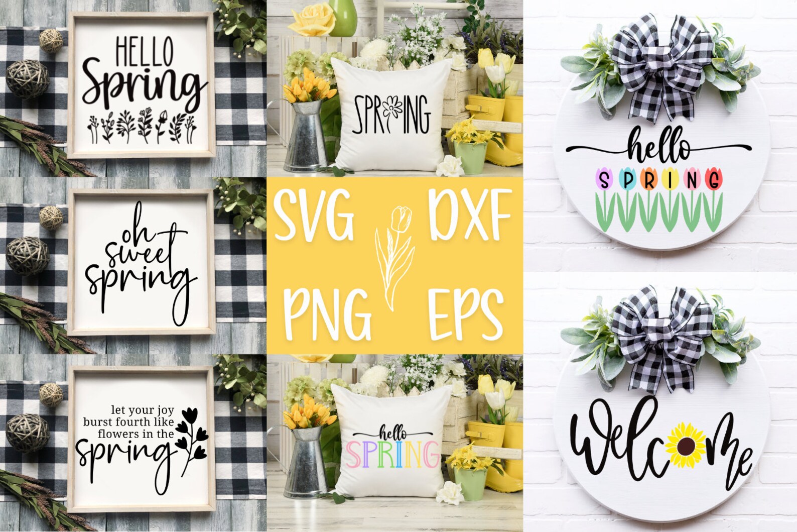 Spring Svg Bundle Farmhouse Svg Bundle Farmhouse Svg Spring | Etsy