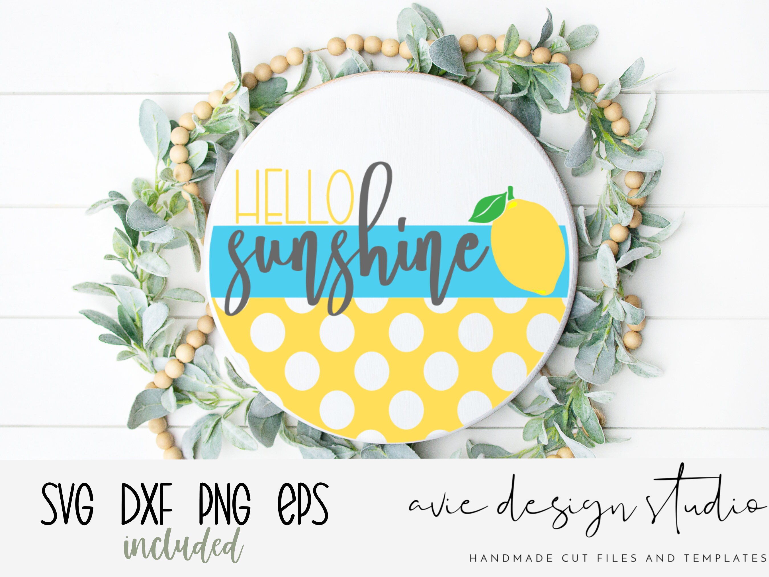 Summer Round Sign Bundle | Round Door Hanger Svg | Summer Sign Svg ...