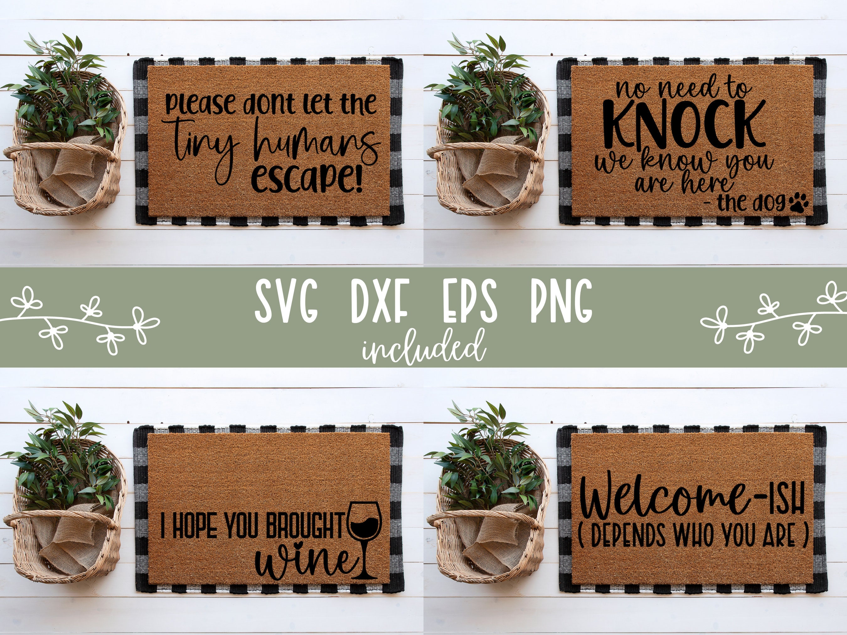 Funny Doormat Bundle Funny Doormat Svg Doormat Bundle - Etsy
