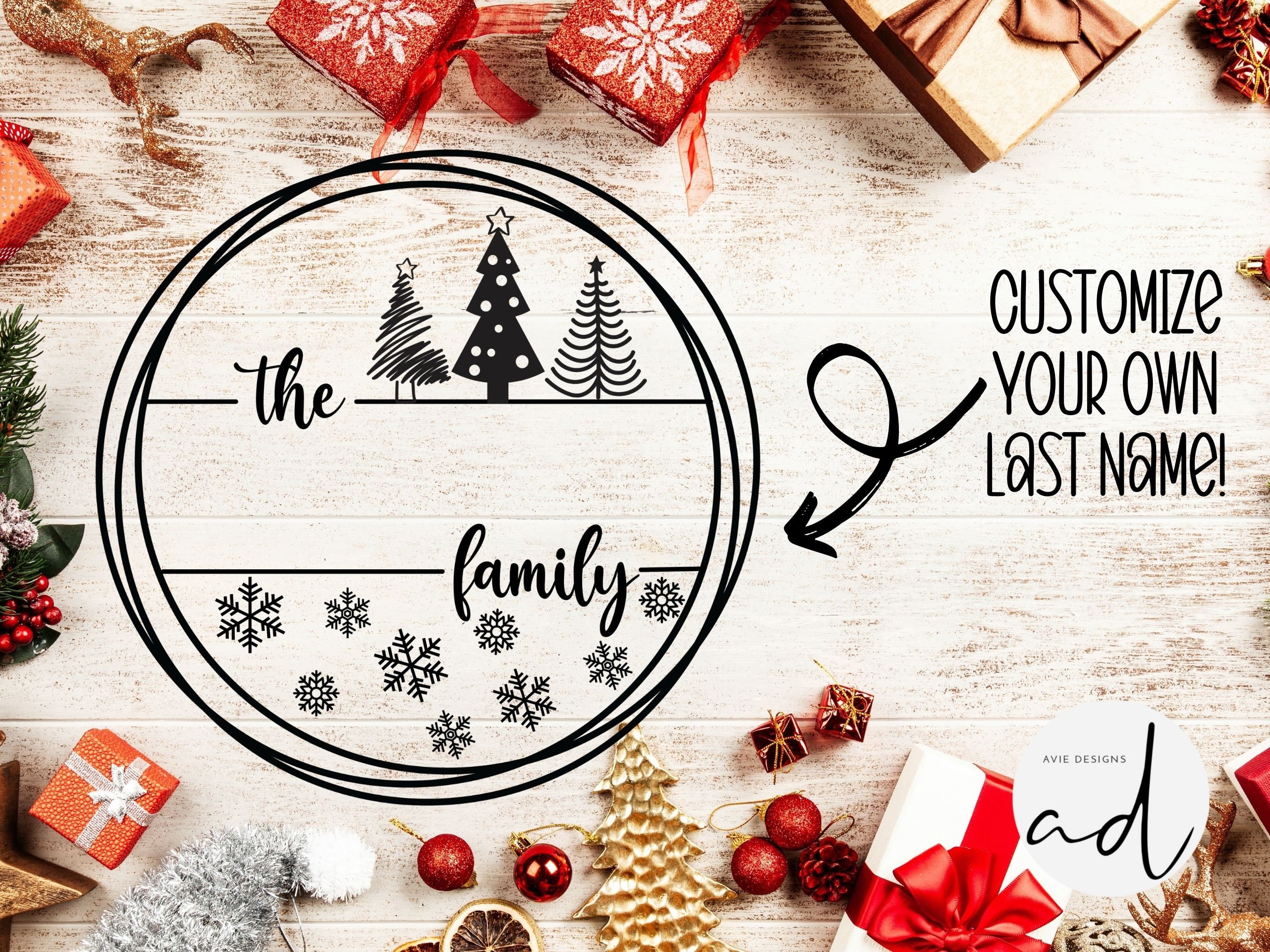 Christmas Monogram Svg Christmas Svg Merry Christmas Svg | Etsy