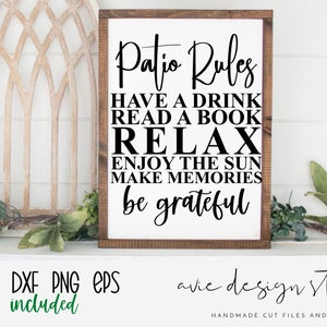 Patio Svg Bundle | Porch Sign Svg | Outdoor Pillow Svg | Patio Svg ...