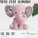Birth Stat Elephant SVG Bundle, Baby Boy Svg, Baby Girl Svg, Birth ...