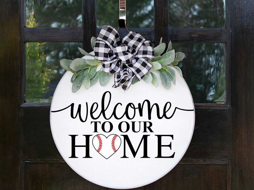 Welcome Home Svg | Baseball Sign Svg | Baseball Decor Svg | Baseball ...