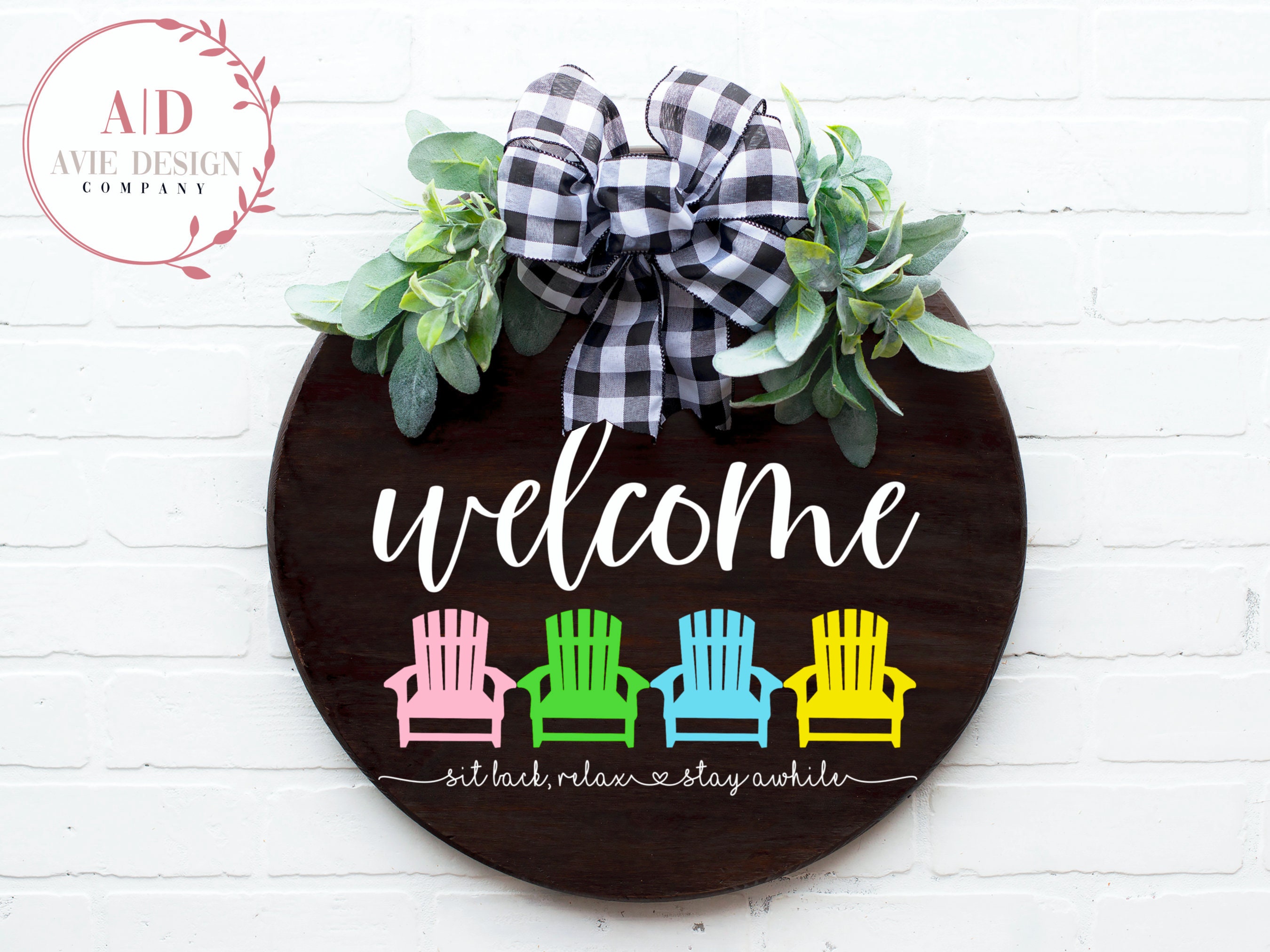 Welcome Adirondack Chair Digital Download | Print File, Cricut ...