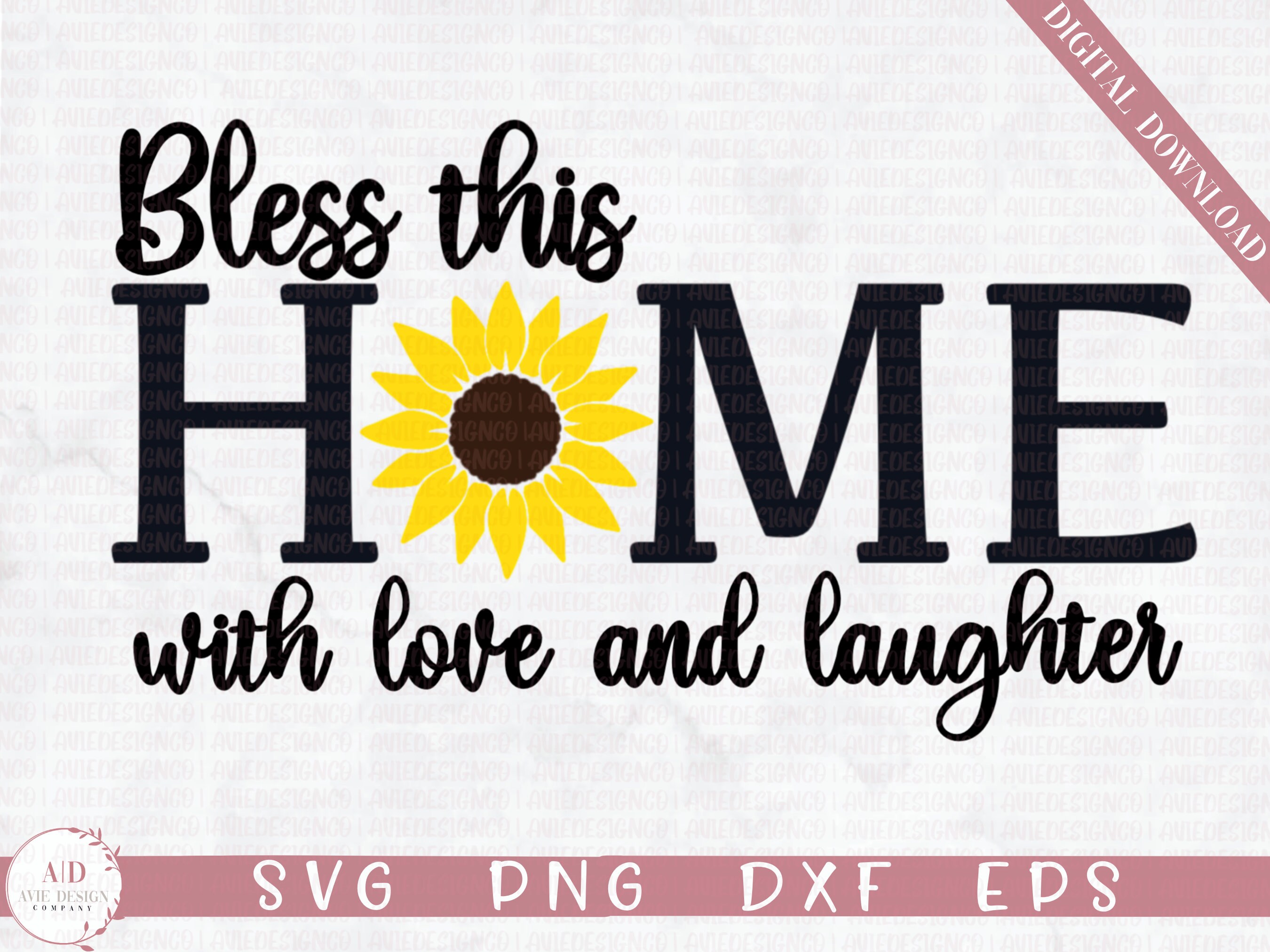 Bless This Home SVG Modern Farmhouse SVG Sign SVG - Etsy