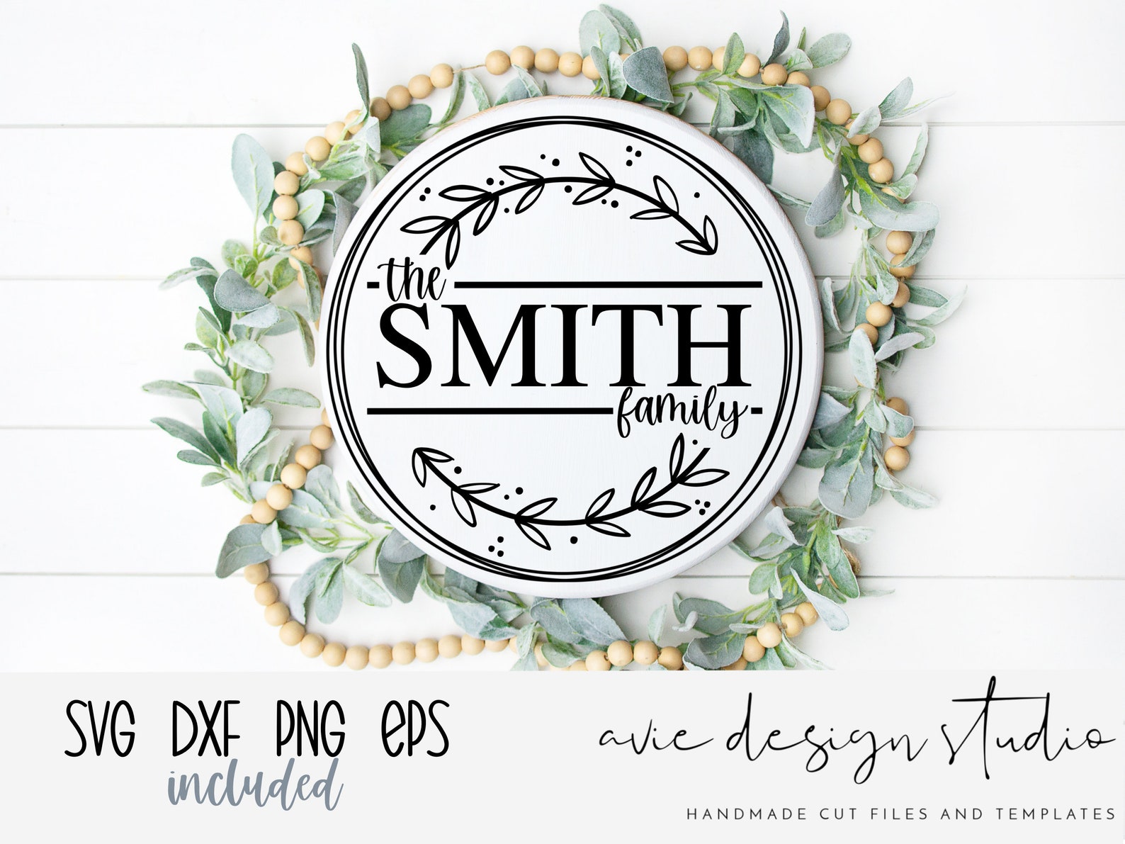 Customizable Round Last Name Bundle Svg Family Name Svg - Etsy