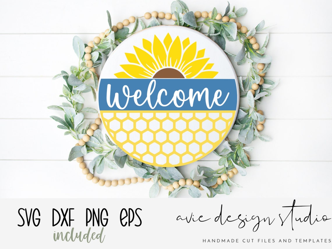 Round Sign Svg | Sunflower Svg | Porch Sign Svg | Farmhouse Sign Svg ...
