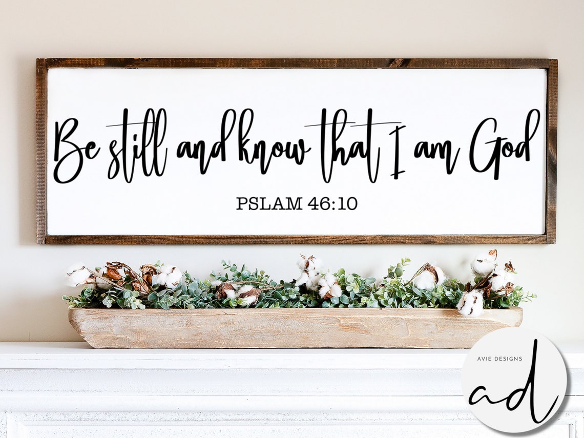 Be Still Svg God Svg Scripture Svg Bible Verse Svg - Etsy