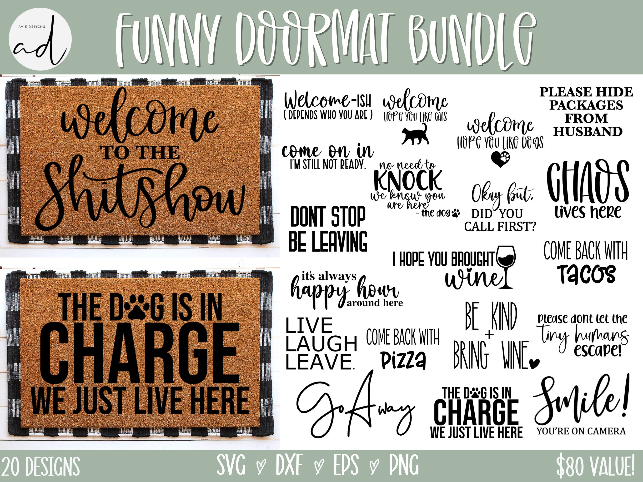 Funny Doormat Bundle | Funny Doormat Svg | Doormat Bundle | Doormat SVG ...