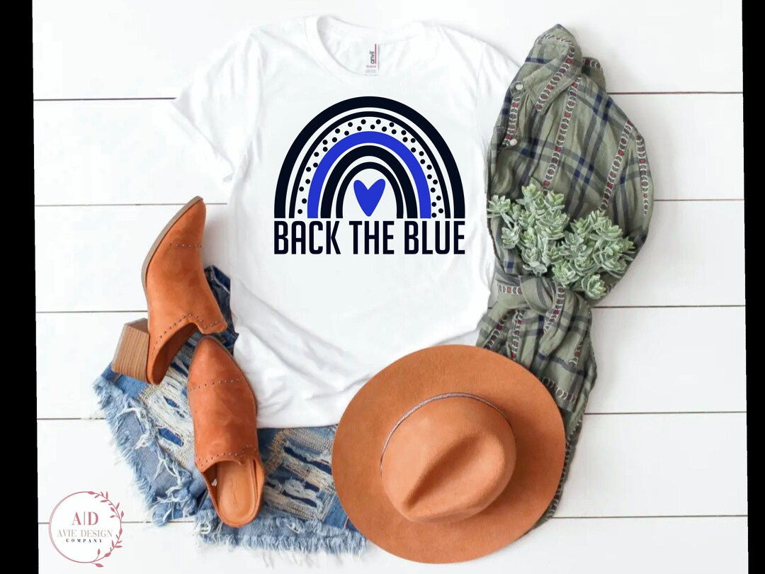 Back the Blue Rainbow, Back the Blue Svg, Thin Blue Line, Police ...