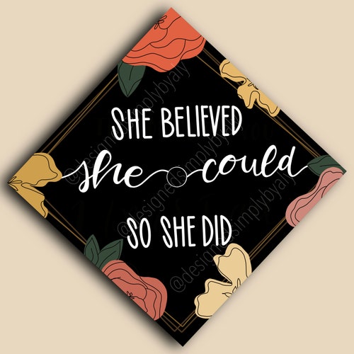 Blank Graduation Cap Topper Template Digital Download Grad - Etsy