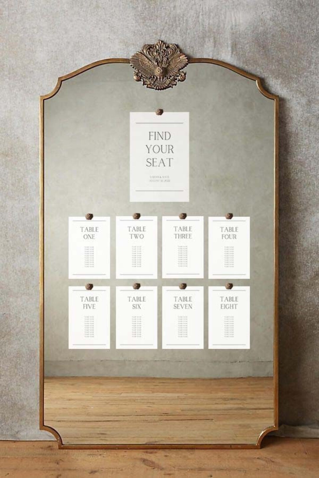 Wedding Seating Chart, Instant Download, Printable, Modern Wedding ...