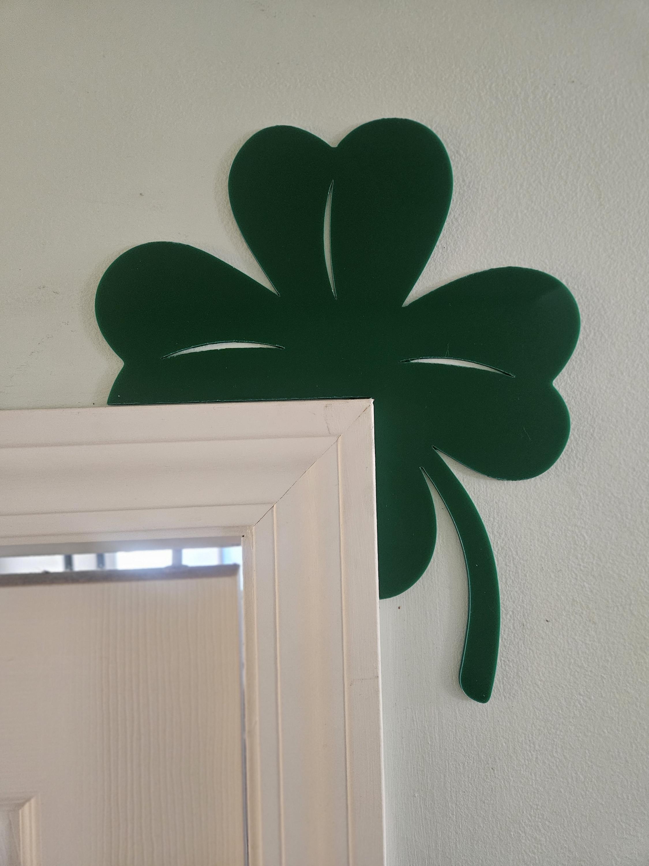 Lucky Four-leaf Clover Door Topper St. Patricks Day Decor Door ...