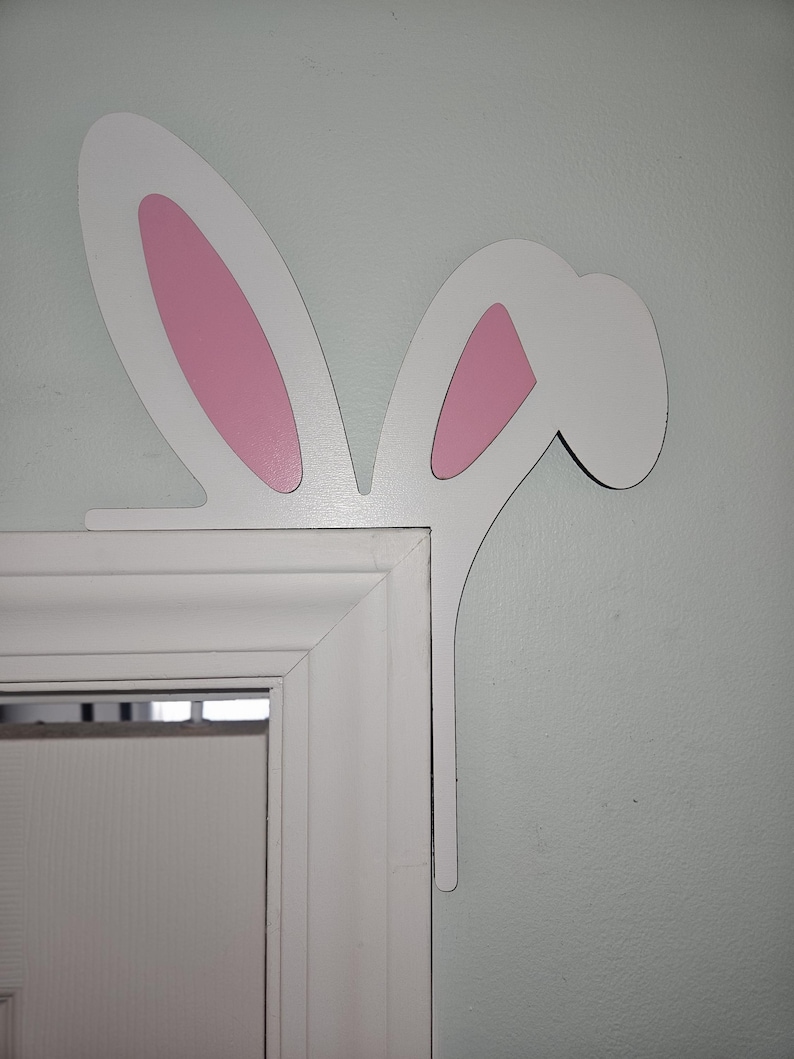 Bunny Ears Door Corner Topper Decoration for Easter – Cute and Festive ...