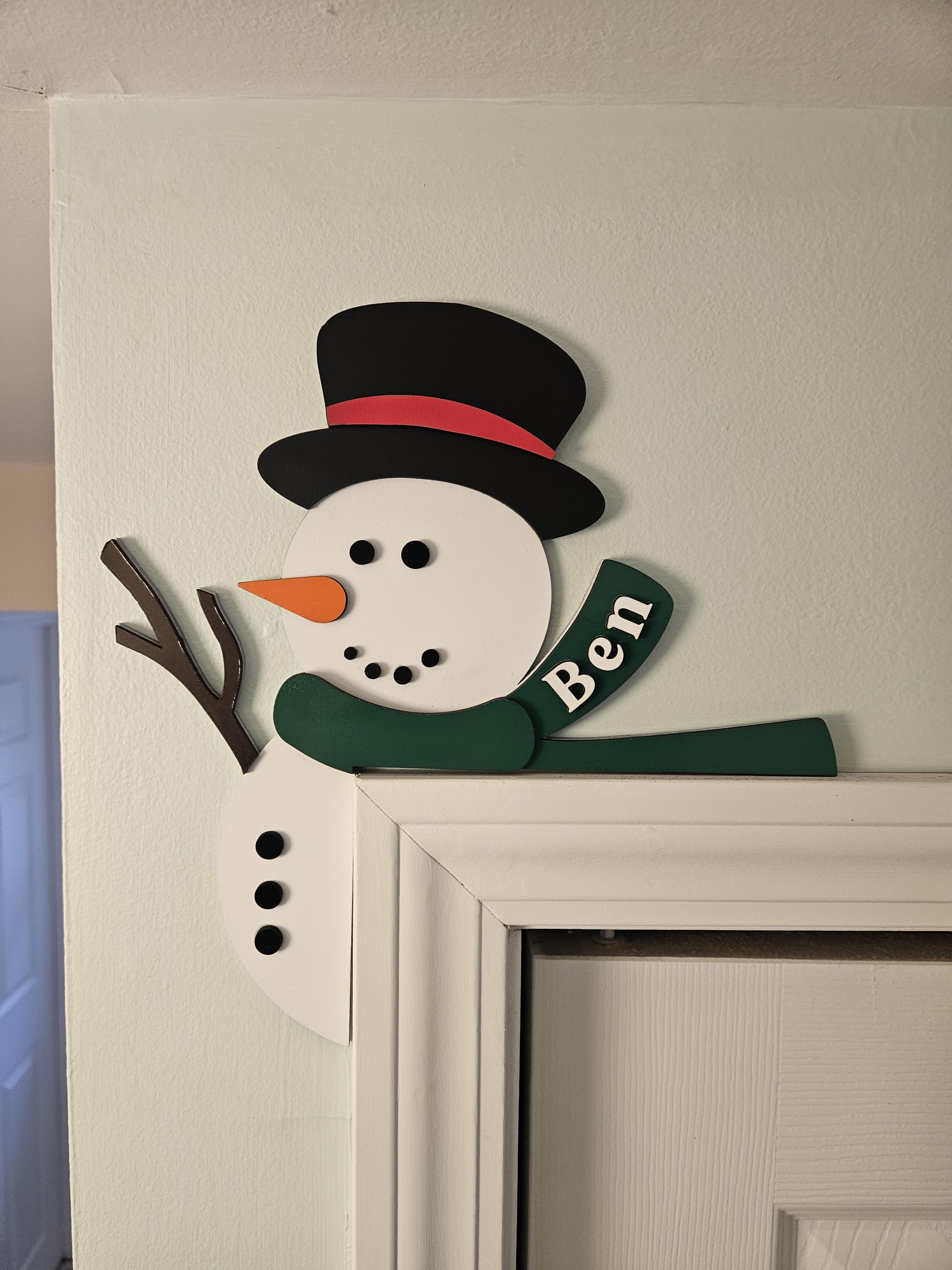 Christmas Door Corner Sign - Door Corner Decor - Christmas Decorating ...