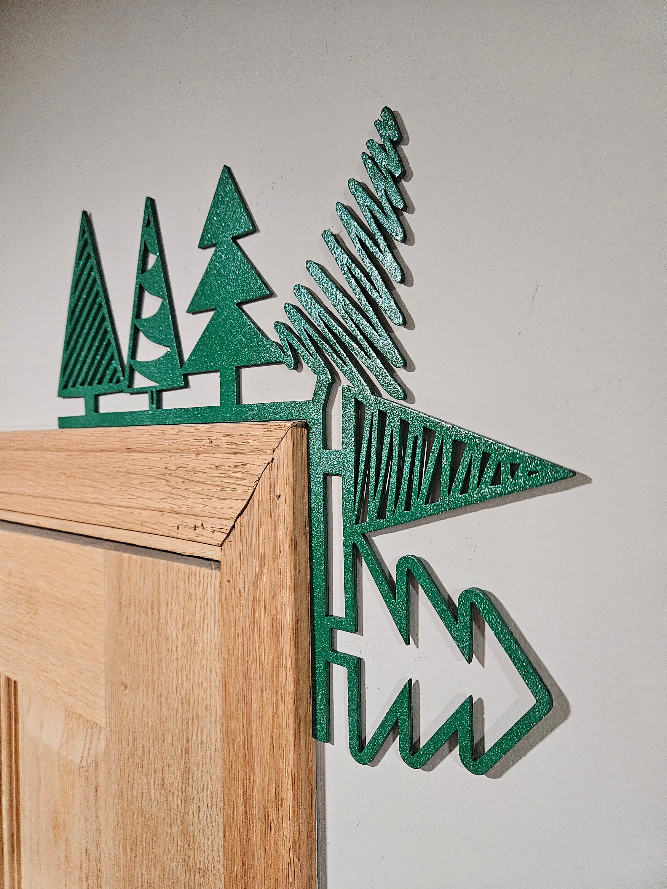 Christmas Door Corner Sign Door Corner Decor Christmas Decorating ...