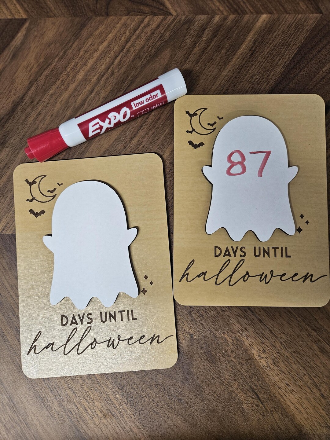 Halloween Countdown Ghost | Dry Erase Board Countdown to Halloween ...