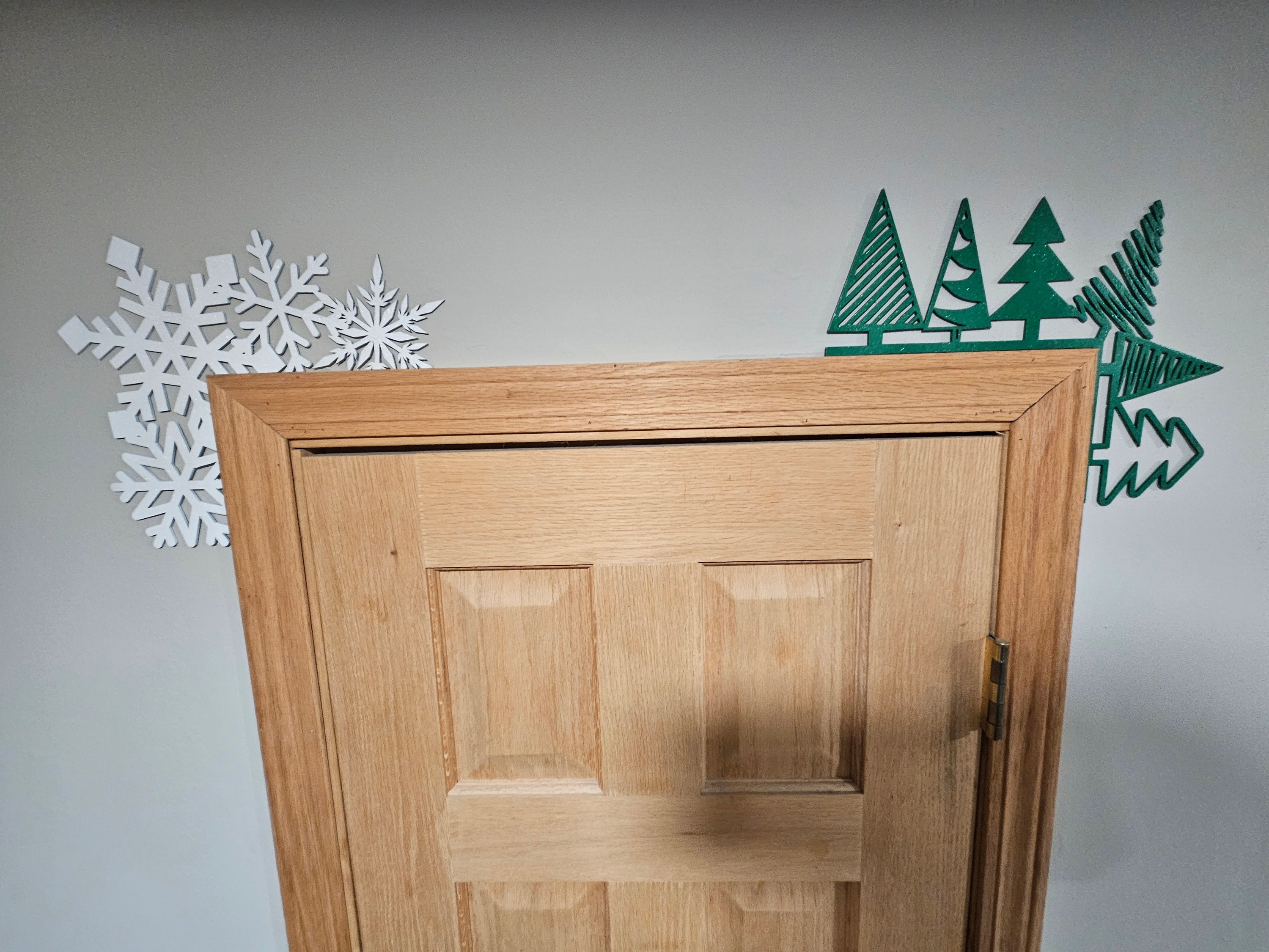 Christmas Door Corner Sign Door Corner Decor Christmas Decorating ...