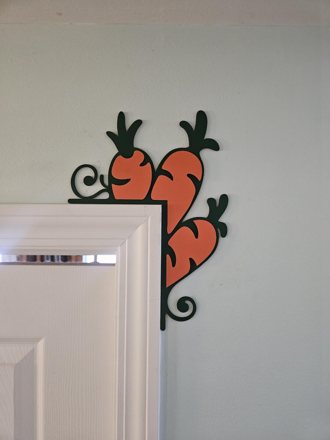Easter Carrot Corner Door Decoration – Spring Farmhouse Front Door ...