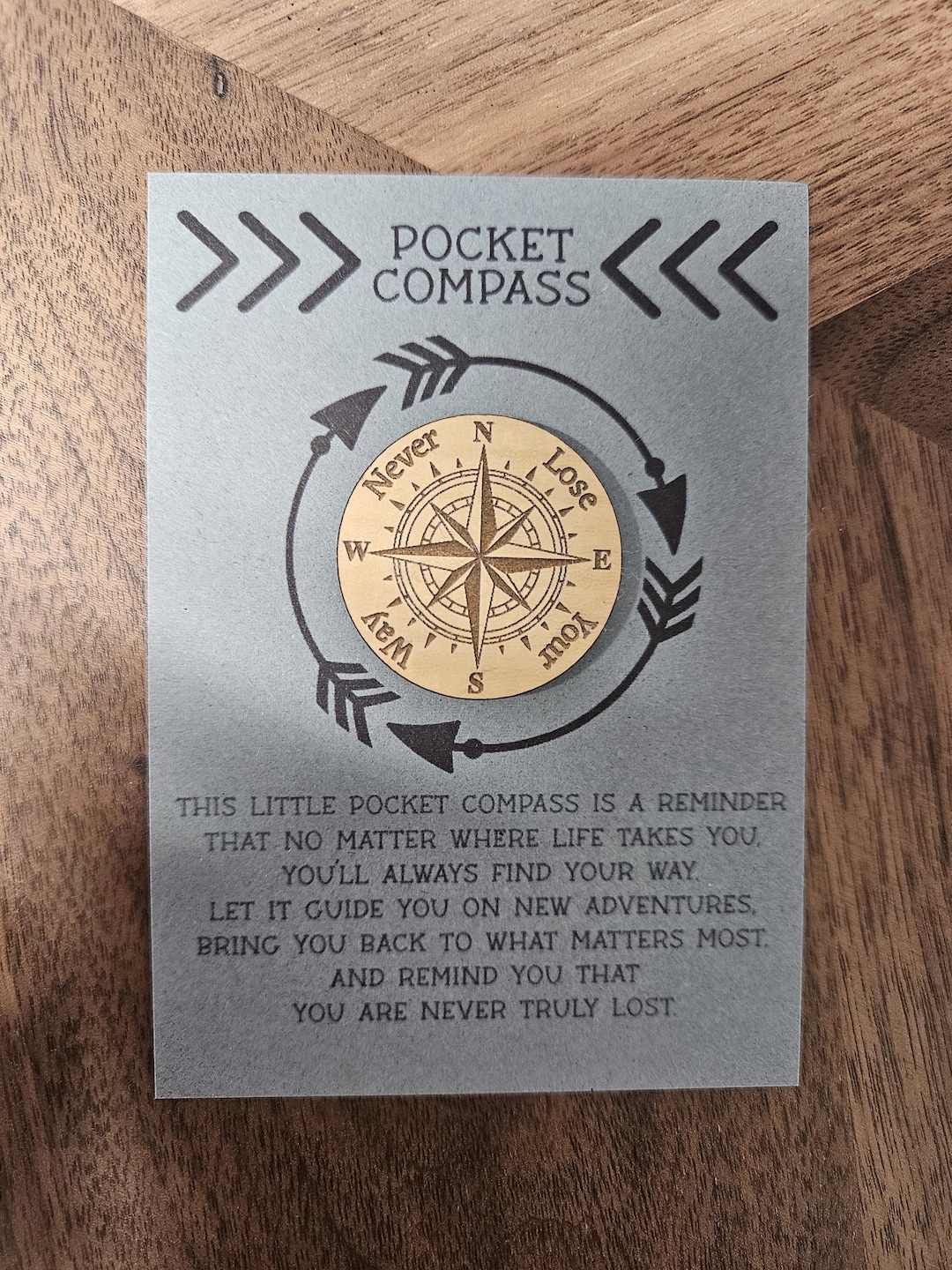 Personalized Pocket Compass Token – A Meaningful Gift for Travelers ...