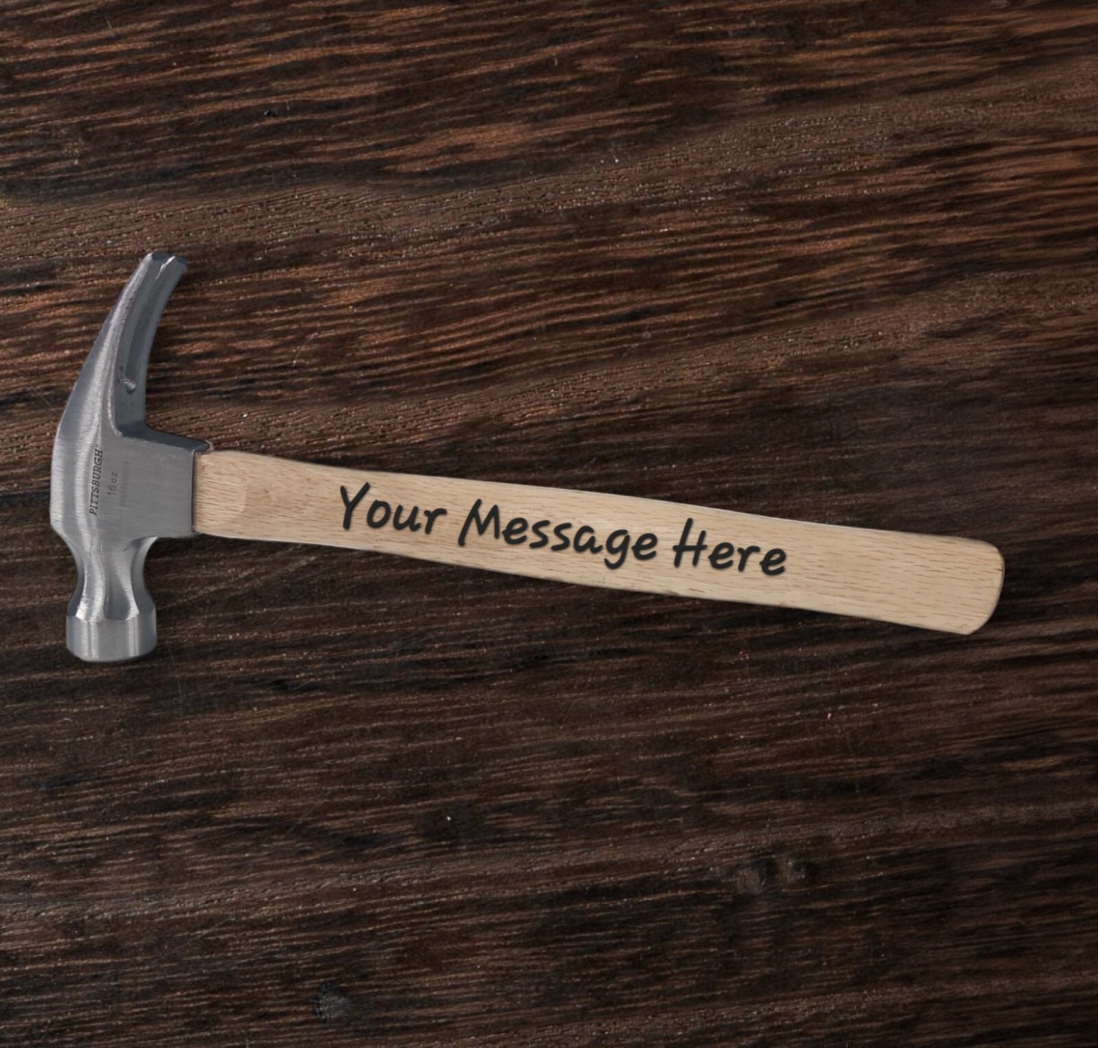 Personalized Laser Engraved Wood Handle Hammer for Father's Day ...