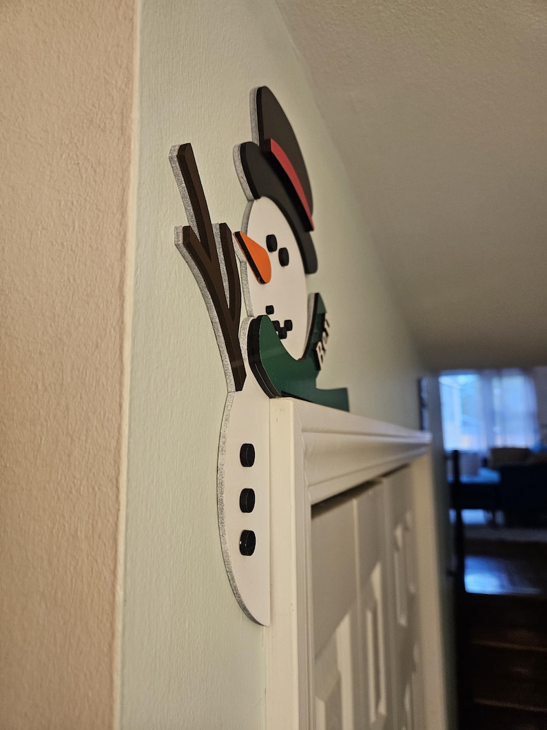 Christmas Door Corner Sign - Door Corner Decor - Christmas Decorating ...