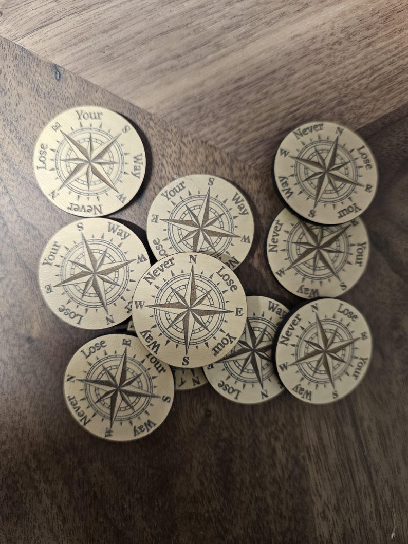 Personalized Pocket Compass Token – A Meaningful Gift for Travelers ...