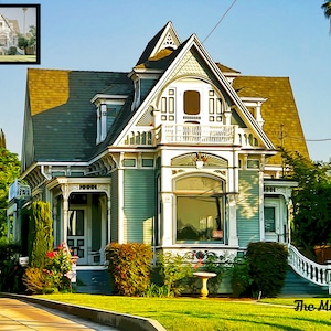 Custom House Portrait Personalized Home Portrait Housewarming Gift ...