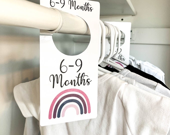 Closet Dividers Your Choice of Rainbow Colors Home Closet Organizers ...