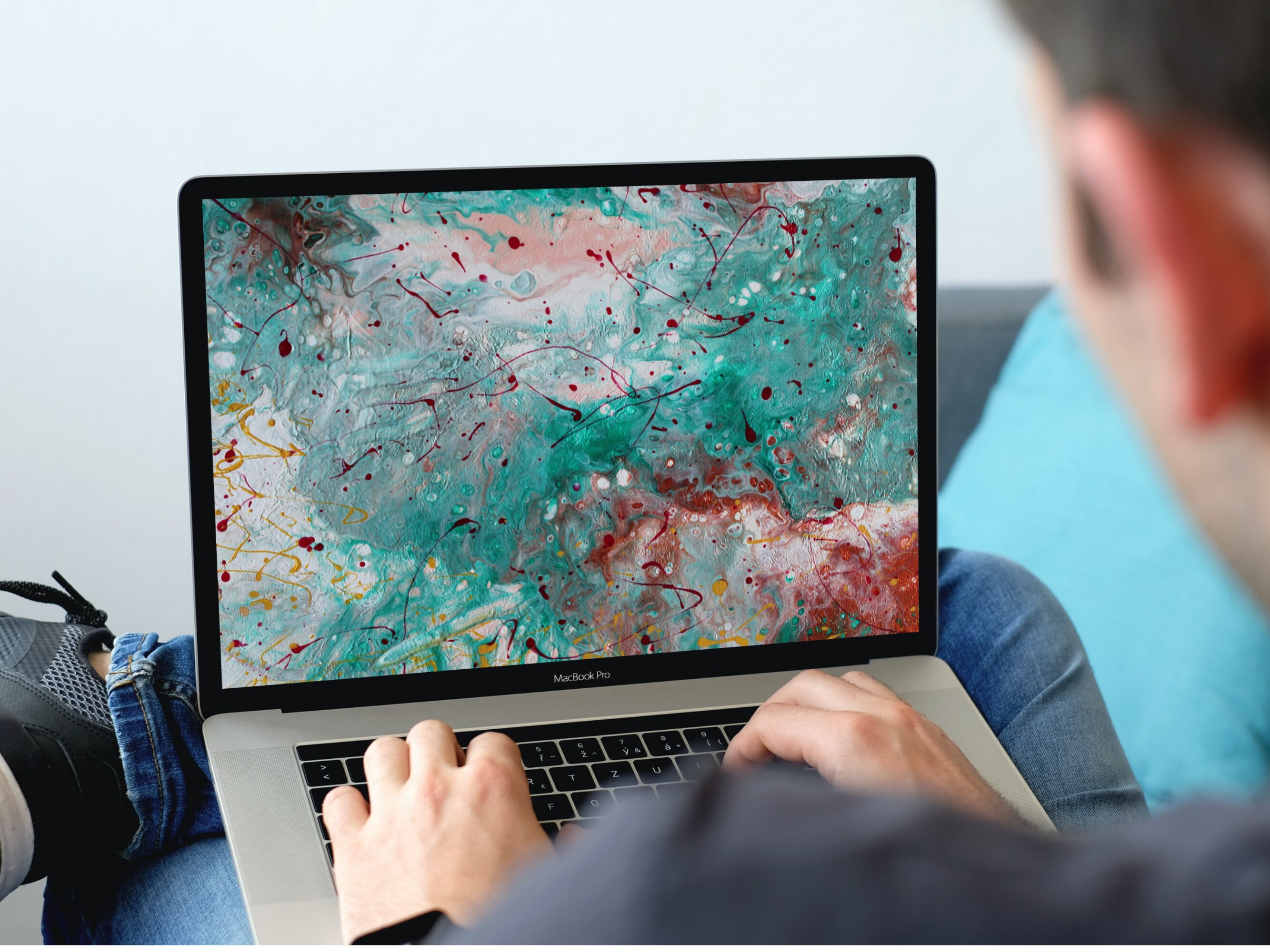 Abstract Art Computer Wallpaper - FOAM - Etsy