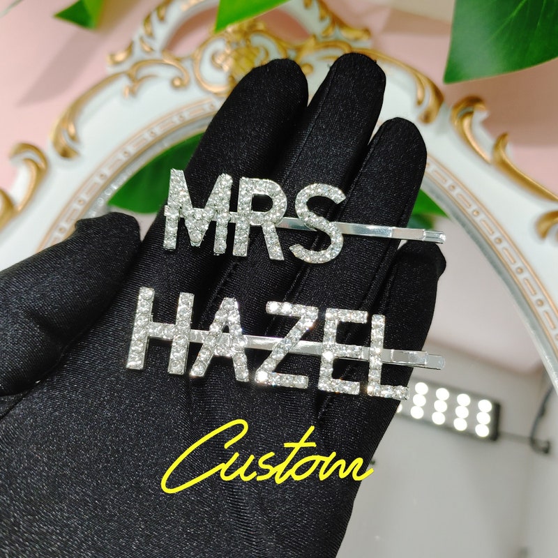 Personalized Bride Hair Pin - Etsy