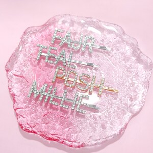 Personalised Name/word Hair Clips, Custom Letters Hair Pin, Sparkling ...