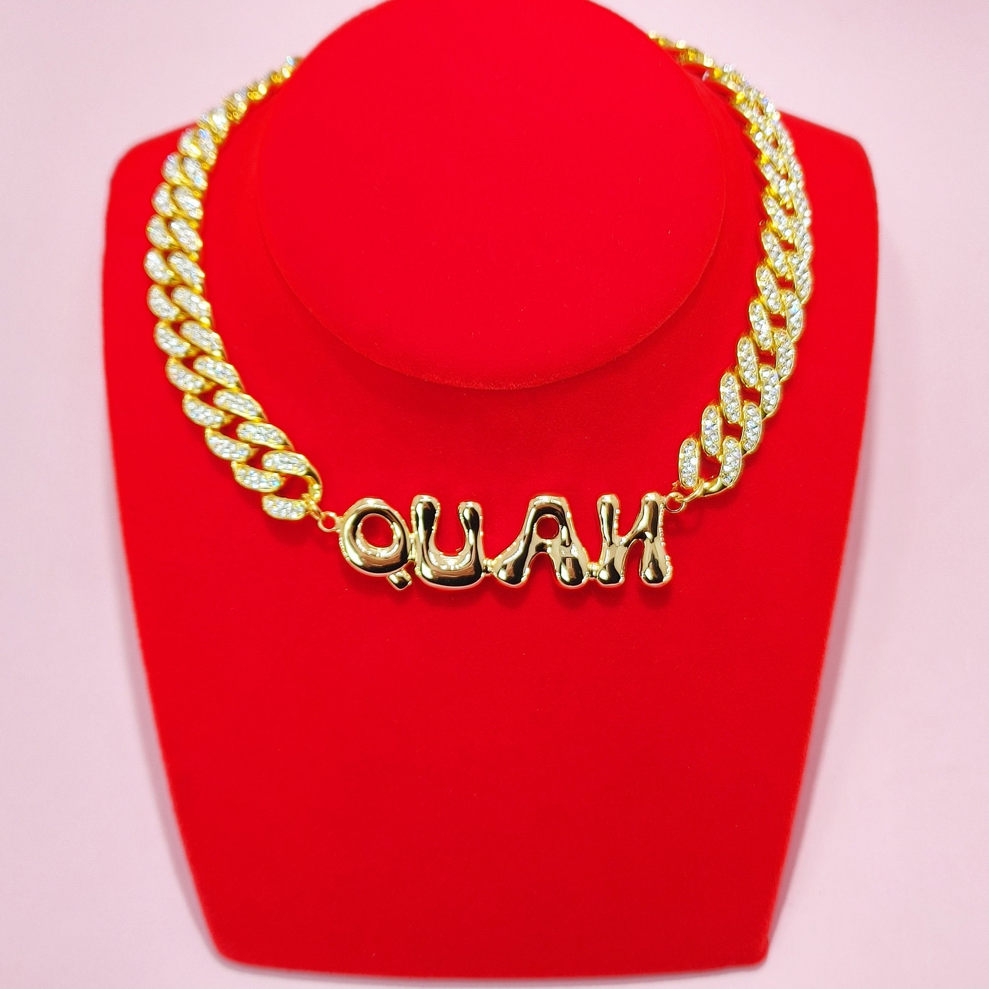 New Arrival Bubble Letters Nameplate Necklace, Personalized 3d Balloon ...