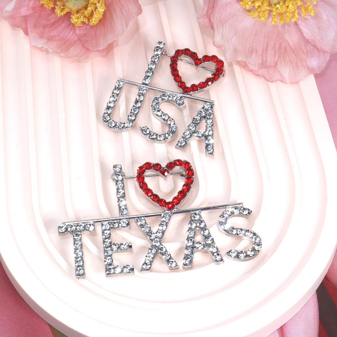 Custom I Love (your Text/idea Here) Brooch Pins, Personalized I Heart ...