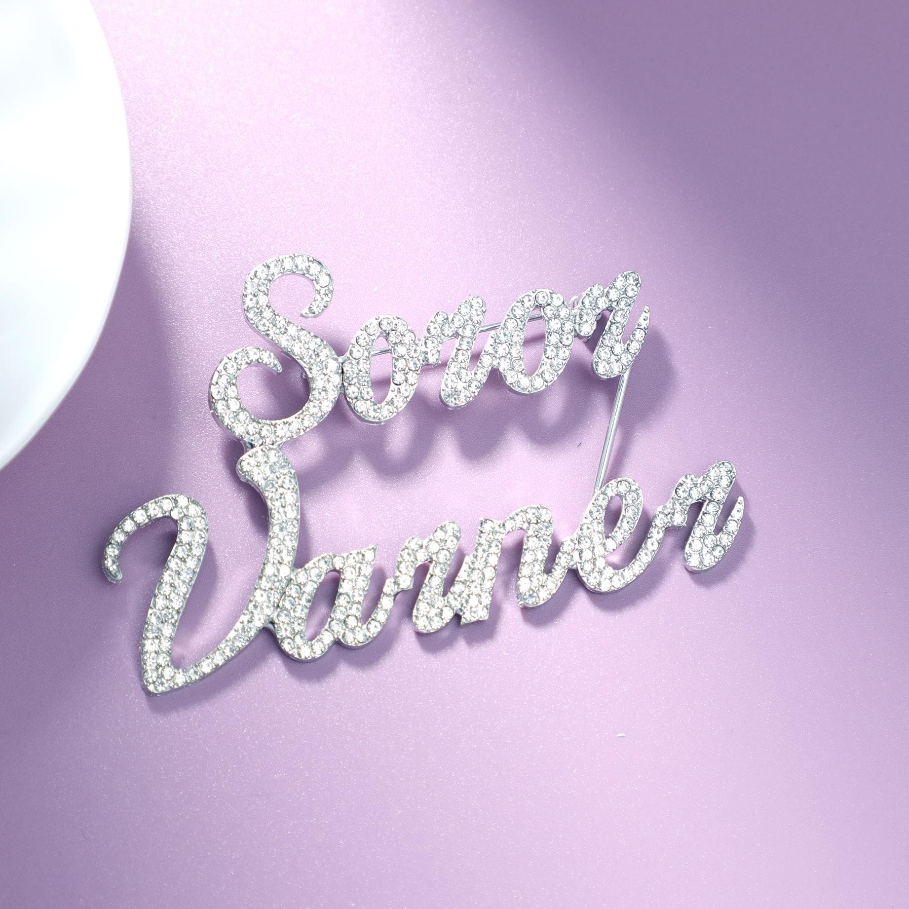 CUSTOM Script Letters Sorority Lapel Pin, Personalized Soror Name ...