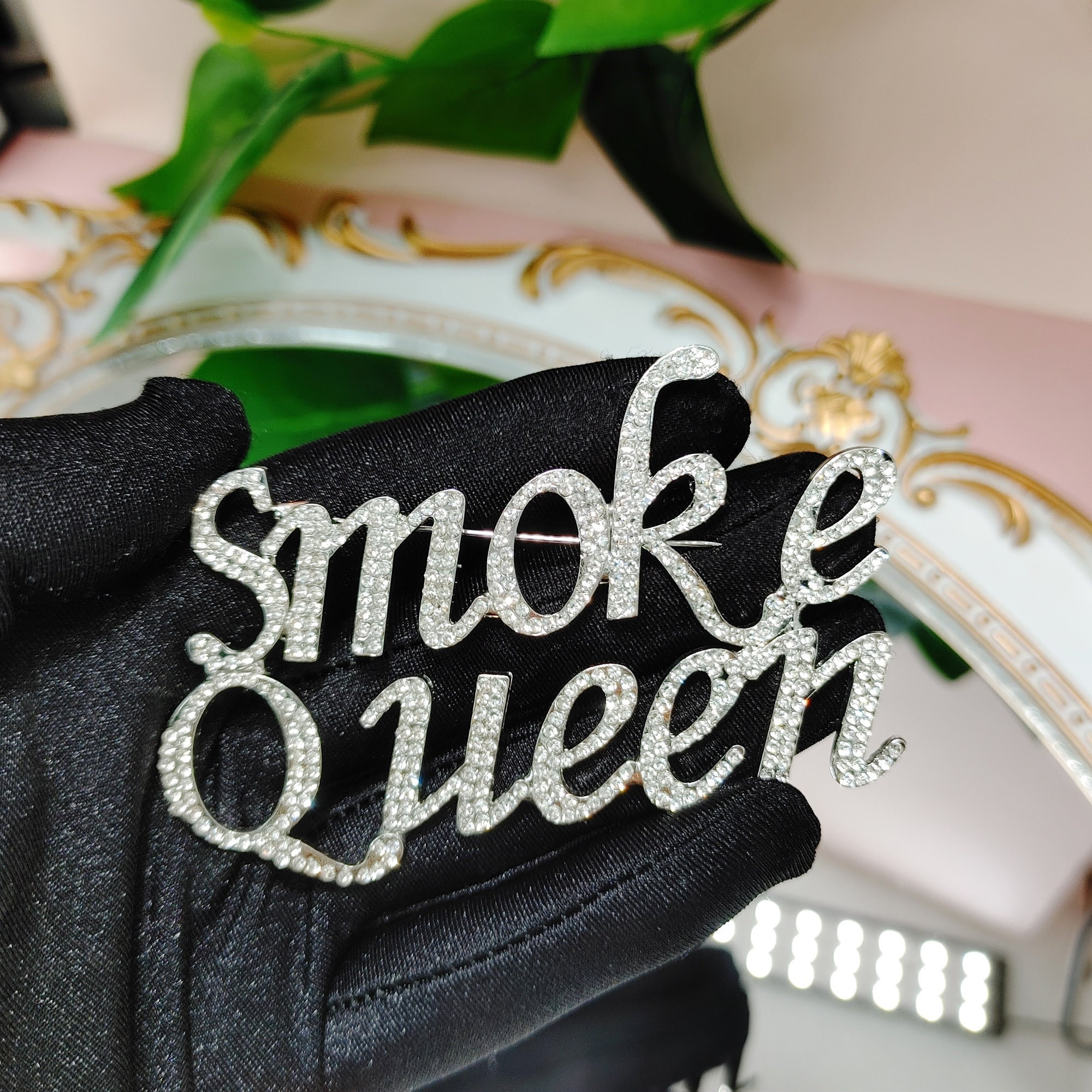 Custom Stacked Words Pin, Personalized Name Tag Pin, Monogram Dress ...