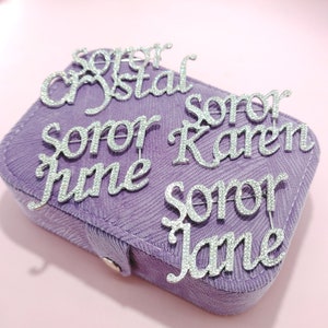 CUSTOM Script Font Letters Lapel Pin, Personalized Group/sorority Name ...