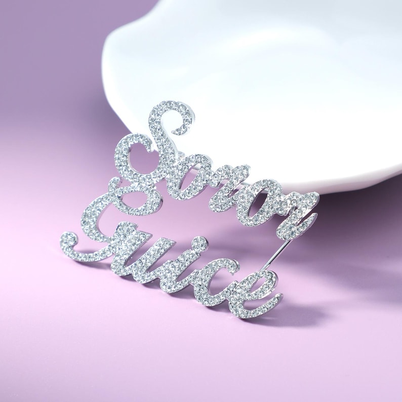 CUSTOM Script Letters Sorority Lapel Pin, Personalized Soror Name ...
